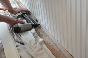 How to Install Beadboard Wainscoting - One Project Closer