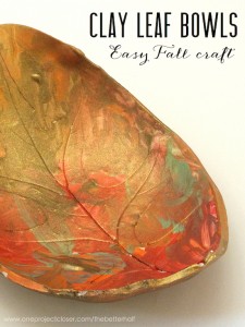 An Easy Clay Craft for Kids: Autumn Leaf Bowls!
